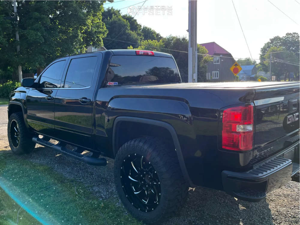 2018 GMC Sierra 1500 with 22x10 -18 Fuel Cleaver and 35/12.5R22 ...