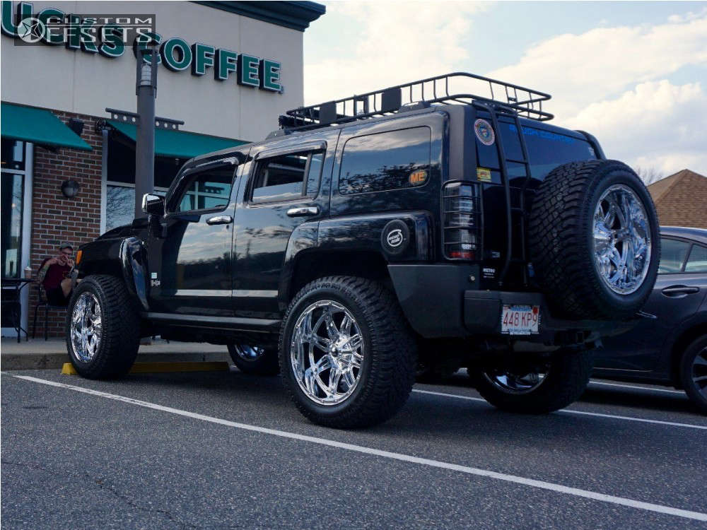 2008 Hummer H3 with 22x11 -24 Fuel Hostage and 325/50R22 Atturo Trail ...
