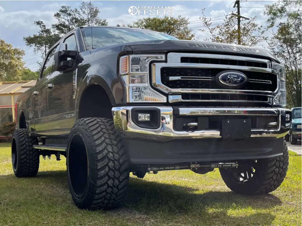 2020 Ford F-250 Super Duty with 24x14 -76 TIS 544BMR and 37/13.5R24 AMP ...