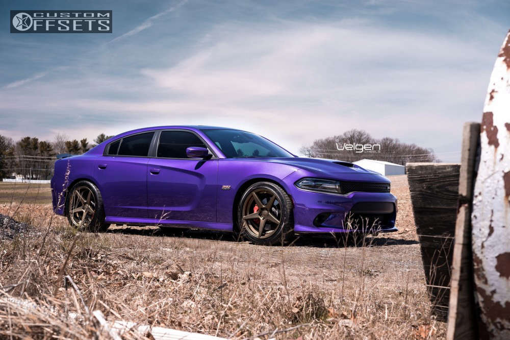 2016 Dodge Charger with 20x9 25 Velgen Classic5 and 245/45R20 Mickey ...