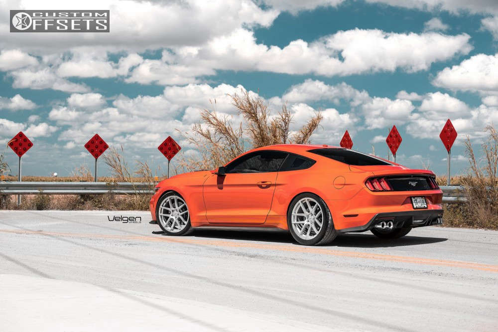 2015 Ford Mustang with 20x9 35 Velgen Vmb5 and 255/35R20 Mickey ...