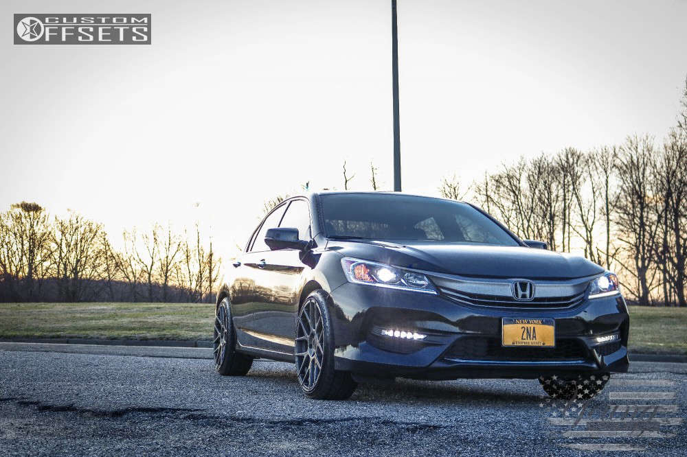 2016 Honda Accord with 20x9 35 Stance SC-8 and 225/35R20 Nitto NT555 G2 ...