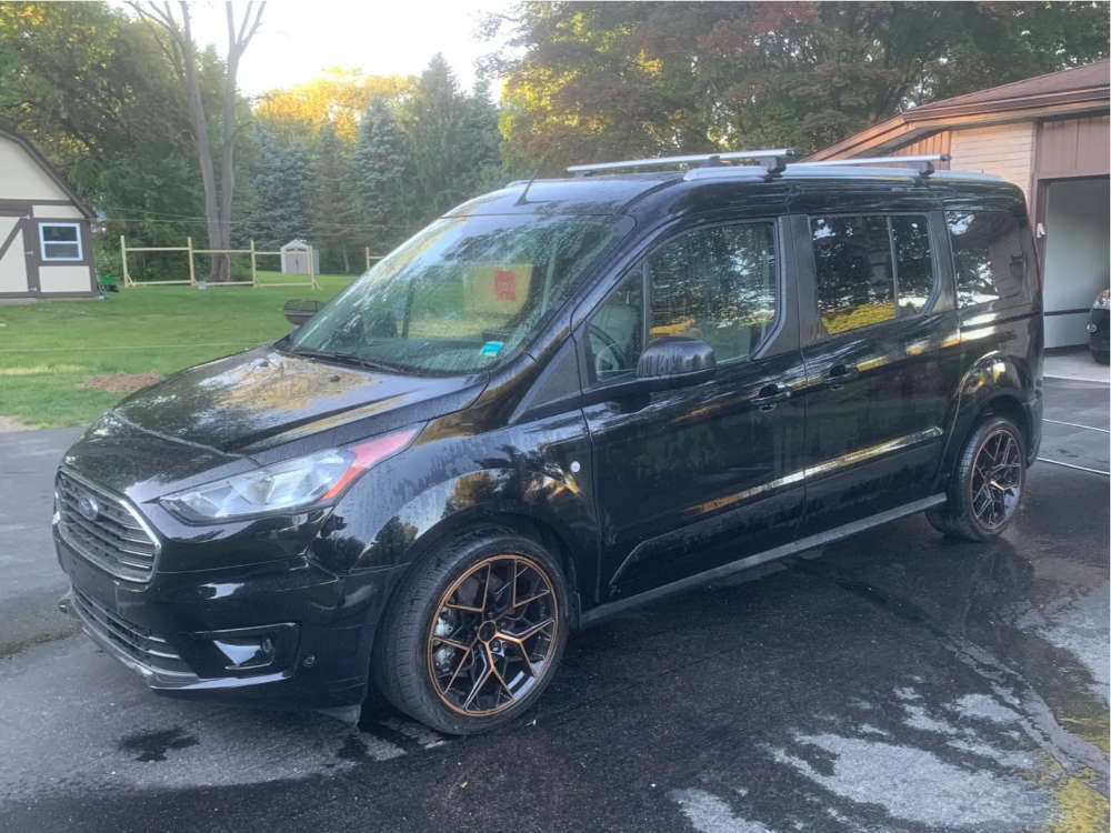 2021 Ford Transit Connect with 18x8.5 35 Shift Piston and 265/35R18 ...