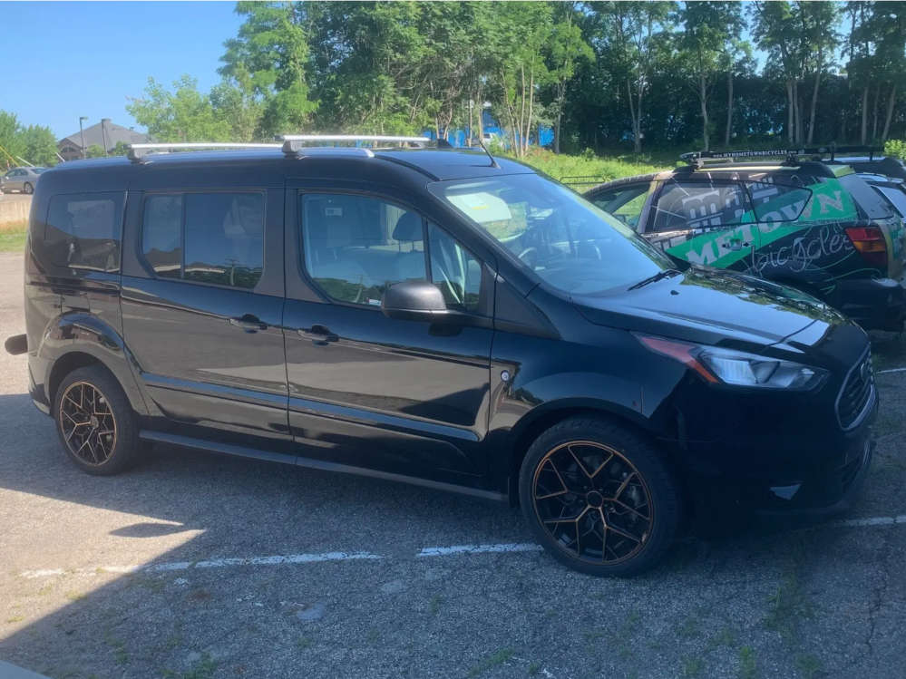 2021 Ford Transit Connect with 18x8.5 35 Shift Piston and 265/35R18 ...