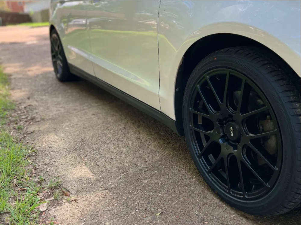 2014 Ford Fusion with 18x8 40 Voxx Orso and 235/40R18 Delinte D7 ...