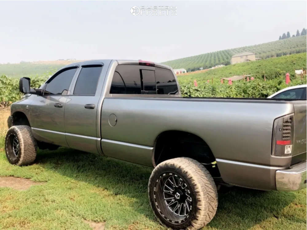 2007 Dodge Ram 2500 with 20x12 -44 TIS 547BM and 33/12.5R20 Nitto Ridge ...