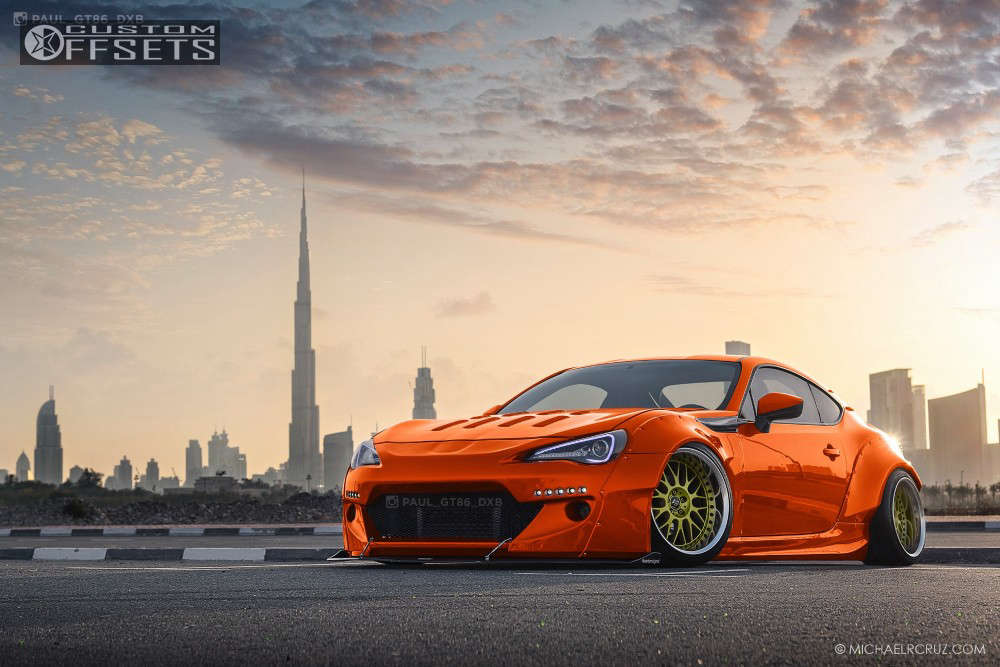 2013 Scion FR-S with 18x9.5 -23 Work VS XX and 225/40R18 Nitto Invo and ...