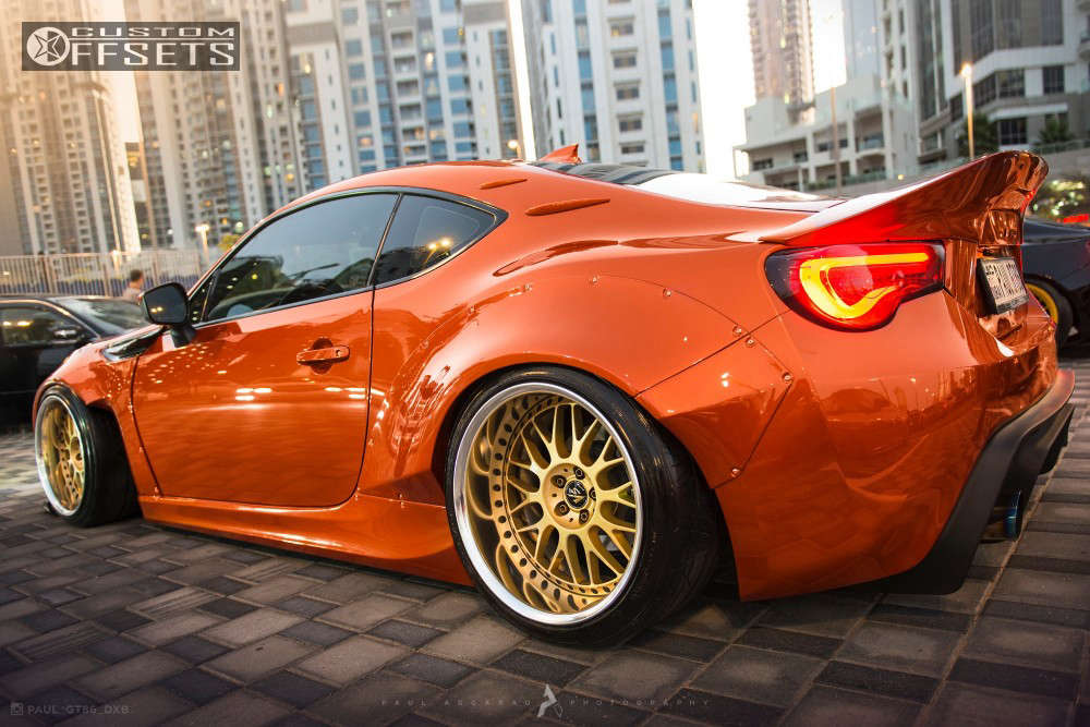 2013 Scion FR-S with 18x9.5 -23 Work VS XX and 225/40R18 Nitto Invo and ...