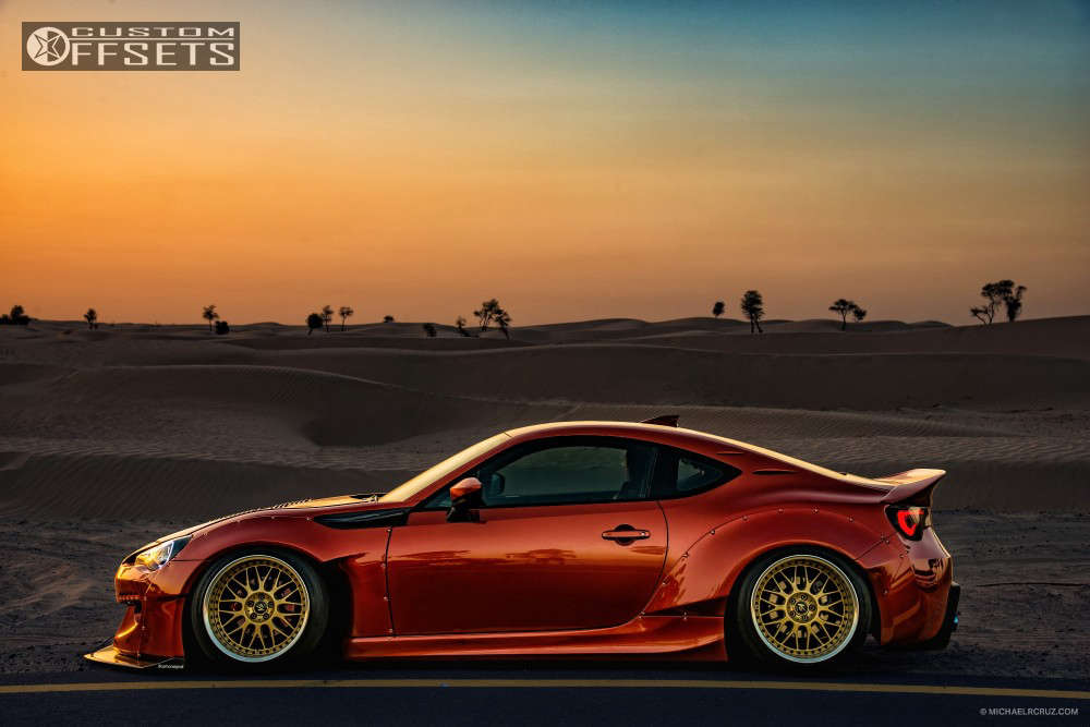 2013 Scion FR-S with 18x9.5 -23 Work VS XX and 225/40R18 Nitto Invo and ...
