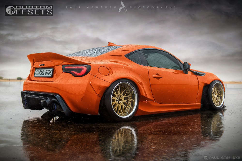 2013 Scion FR-S with 18x9.5 -23 Work VS XX and 225/40R18 Nitto Invo and ...