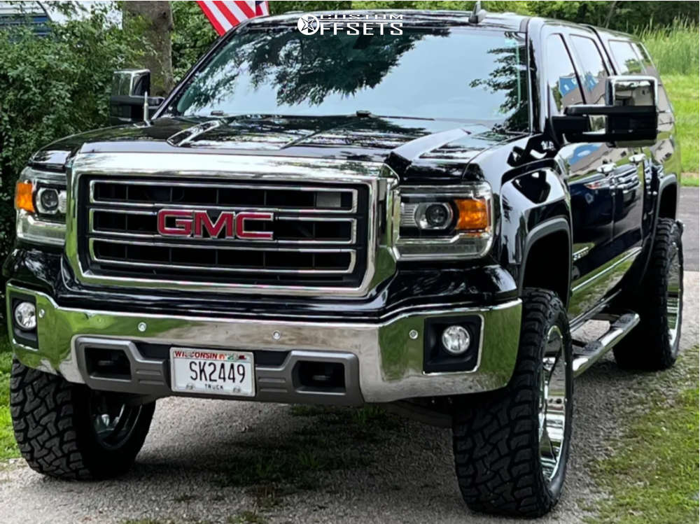 2015 GMC Sierra 1500 with 22x10 -19 Vision Rocker and 35/12.5R22 ...