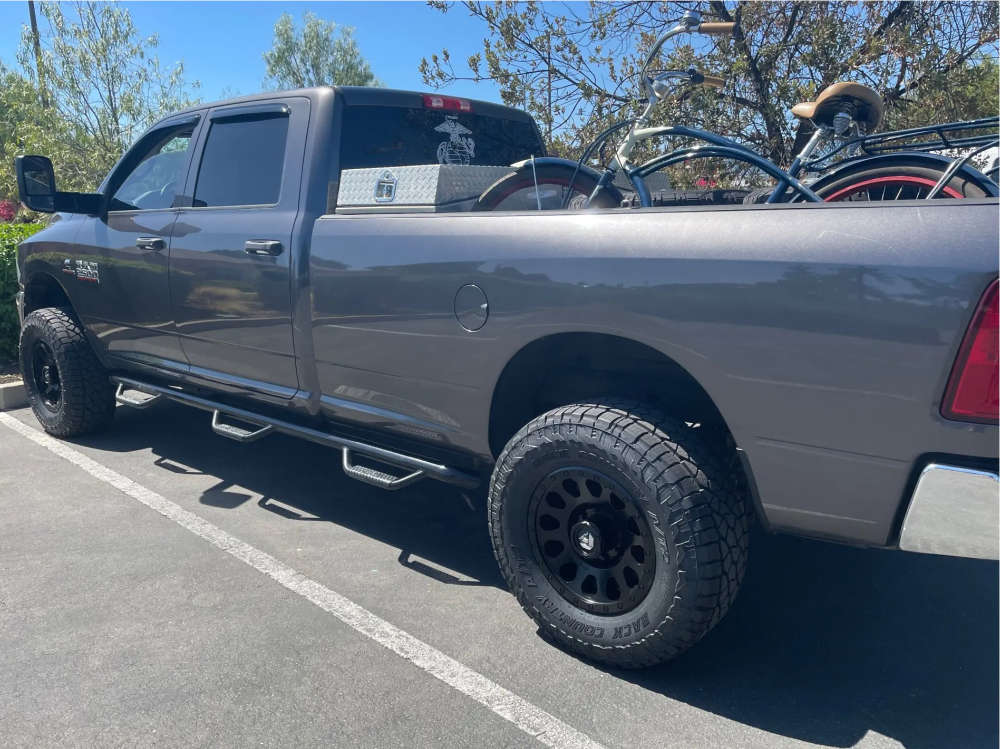 2015 Ram 2500 with 18x9 1 Fuel Vector and 35/12.5R18 Dean Back Country ...