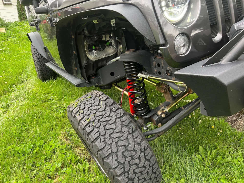 2018 Jeep Wrangler JK with 17x10 -24 Fuel Maverick and 33/12.5R17 BFGoodrich All Terrain Ta Ko2 ...