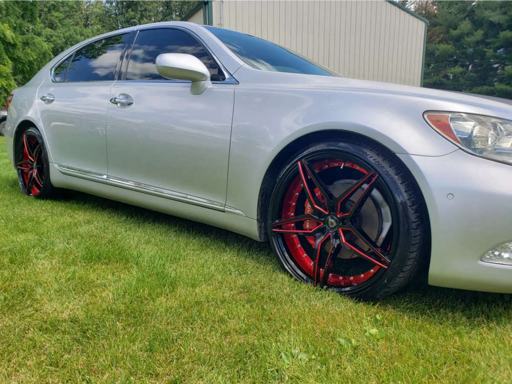 2007 Lexus LS460 with 22x9 35 Marquee Luxury M3259 and 255/30R22 ...