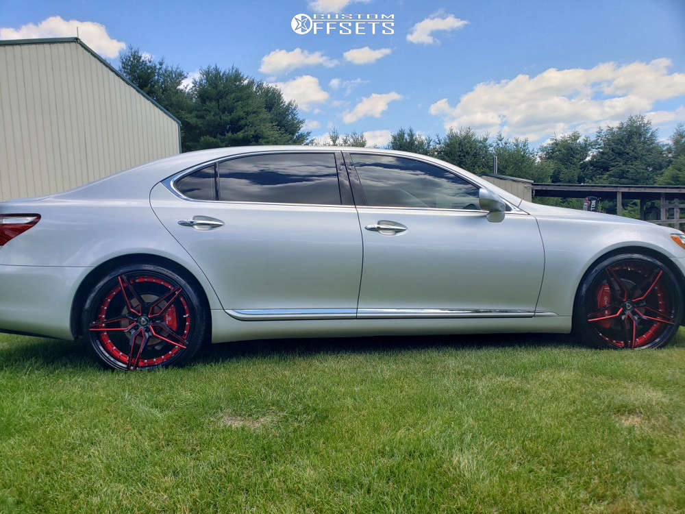 2007 Lexus LS460 with 22x9 35 Marquee Luxury M3259 and 255/30R22 ...