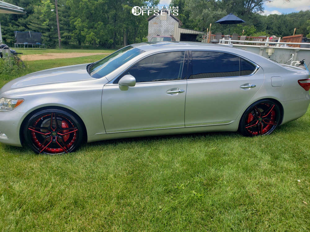 2007 Lexus LS460 with 22x9 35 Marquee Luxury M3259 and 255/30R22 ...