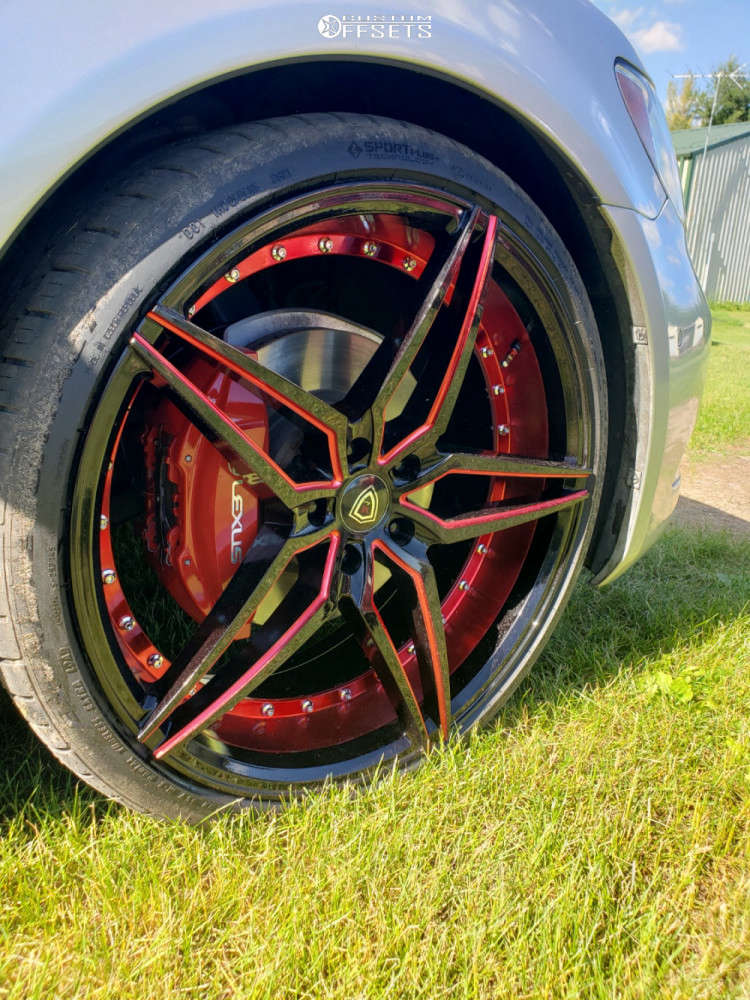 2007 Lexus LS460 with 22x9 35 Marquee Luxury M3259 and 255/30R22 ...