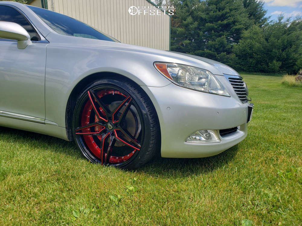 2007 Lexus LS460 with 22x9 35 Marquee Luxury M3259 and 255/30R22 ...