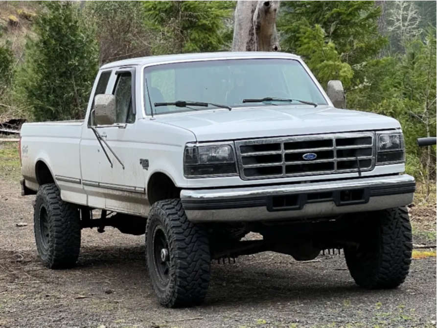1996 Ford F-250 with 18x9 18 Method Mr305 and 35/12.5R18 Yokohama Geolandar Mt G003 and ...