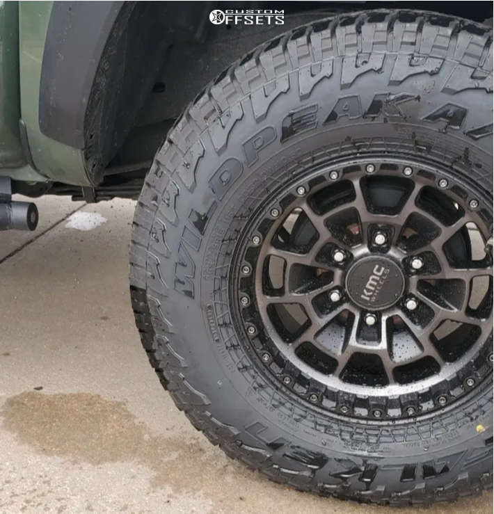 2021 Toyota Tacoma with 16x8 0 KMC Km718 and 265/75R16 Falken WildPeak ...