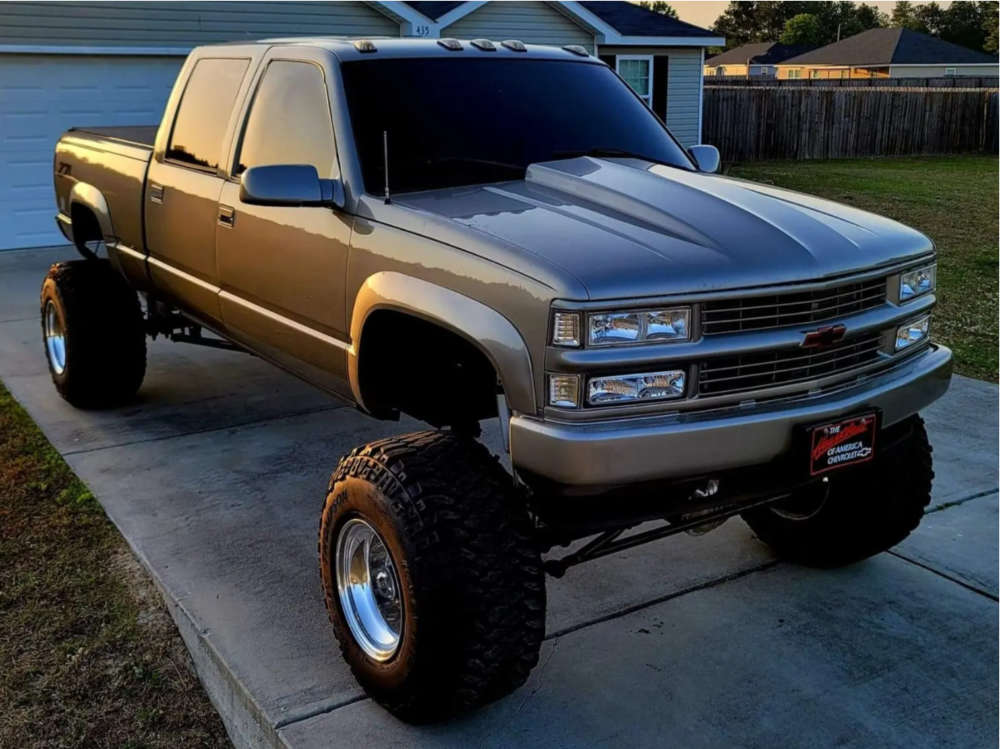 1999 Chevrolet K2500 with 16x16 -114 Real Racing Pro 6 and 375/65R16 ...