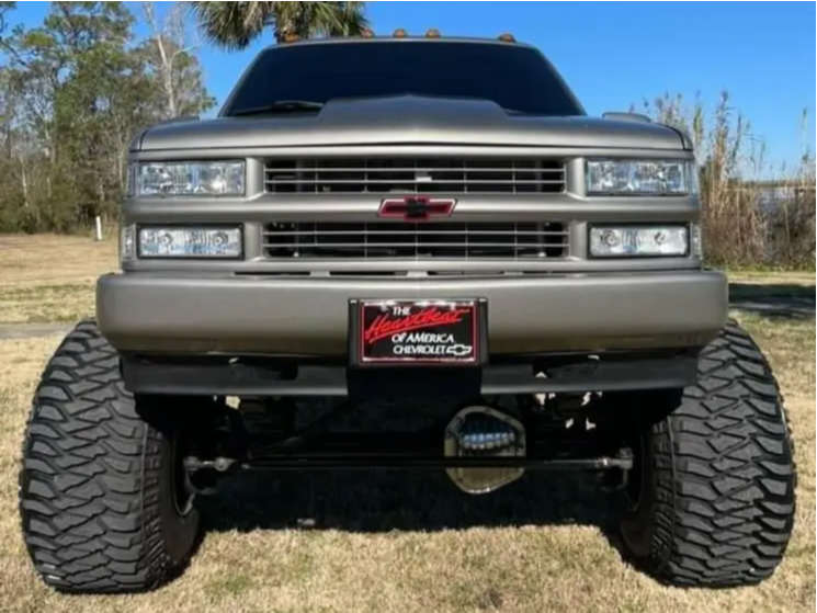 1999 Chevrolet K2500 with 16x16 -114 Real Racing Pro 6 and 375/65R16 ...