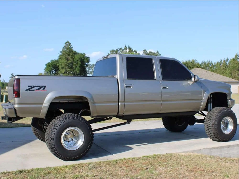 1999 Chevrolet K2500 with 16x16 -114 Real Racing Pro 6 and 375/65R16 ...