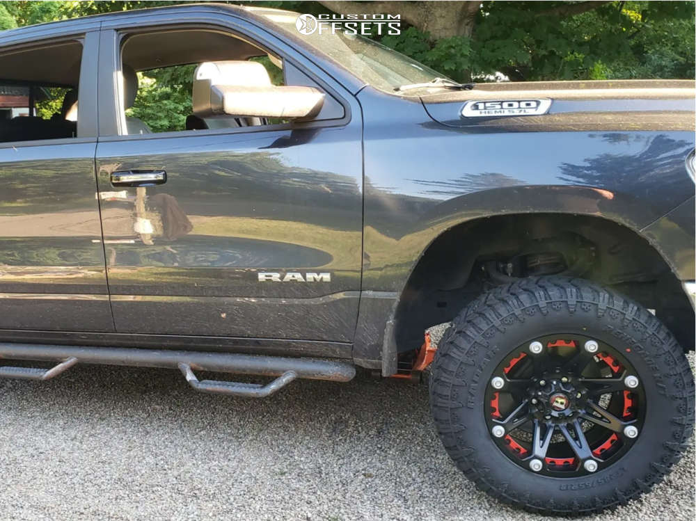 2019 Ram 1500 with 18x9 -12 Ballistic Jester and 285/65R18 Radar ...