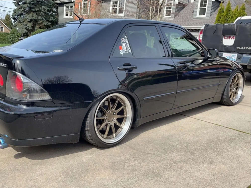 2002 Lexus IS300 with 18x8.5 35 Aodhan Ds07 and 215/40R18 Michelin ...