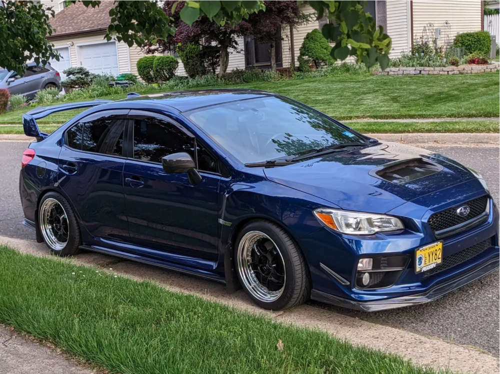 2015 Subaru WRX with 18x9.5 35 Work Meister S1 3p and 245/40R18 ...