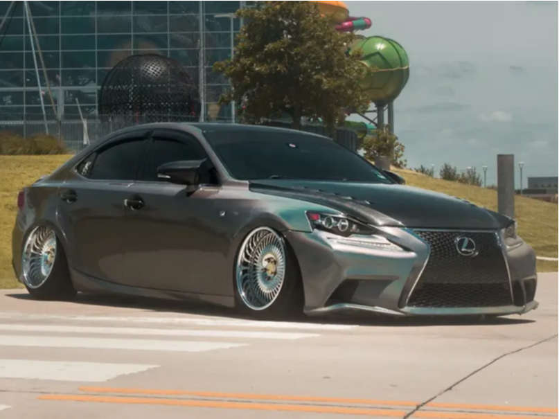 2015 Lexus IS250 with 18x10.5 34 GMR Sf-8 and 225/35R18 Landsail Ls588 ...