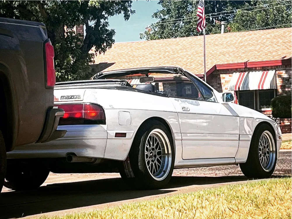 1990 Mazda RX-7 with 17x8.5 30 JNC JNC005 and 235/45R17 Ironman Imove ...