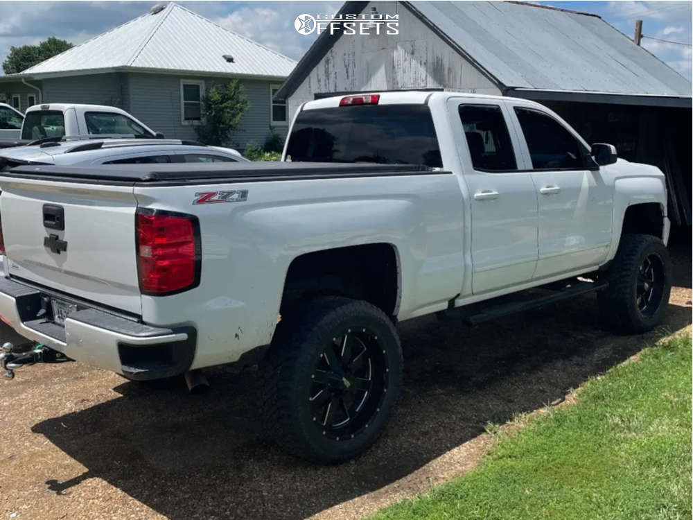 2016 Chevrolet Silverado 1500 with 22x10 -18 Moto Metal Mo962 and 325 ...