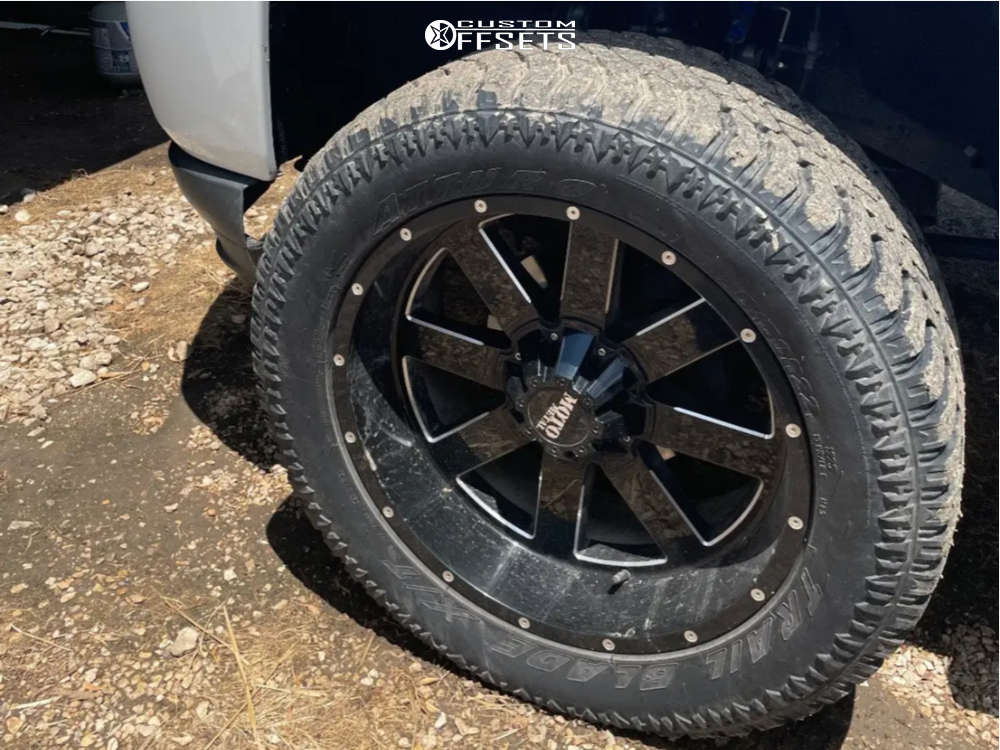 2016 Chevrolet Silverado 1500 with 22x10 -18 Moto Metal Mo962 and 325 ...