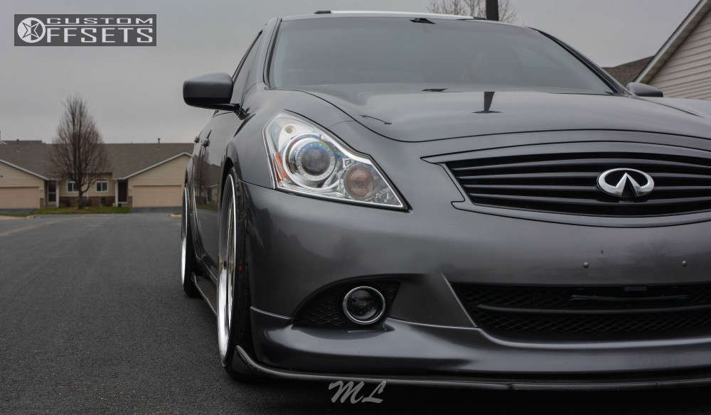 2012 INFINITI G37 with 20x10 26 Work Durandal DD5.1 and 245/35R20 ...
