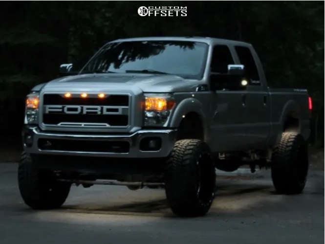 2015 Ford F-250 Super Duty with 24x14 -76 TIS 547BM and 37/13.5R24 ...