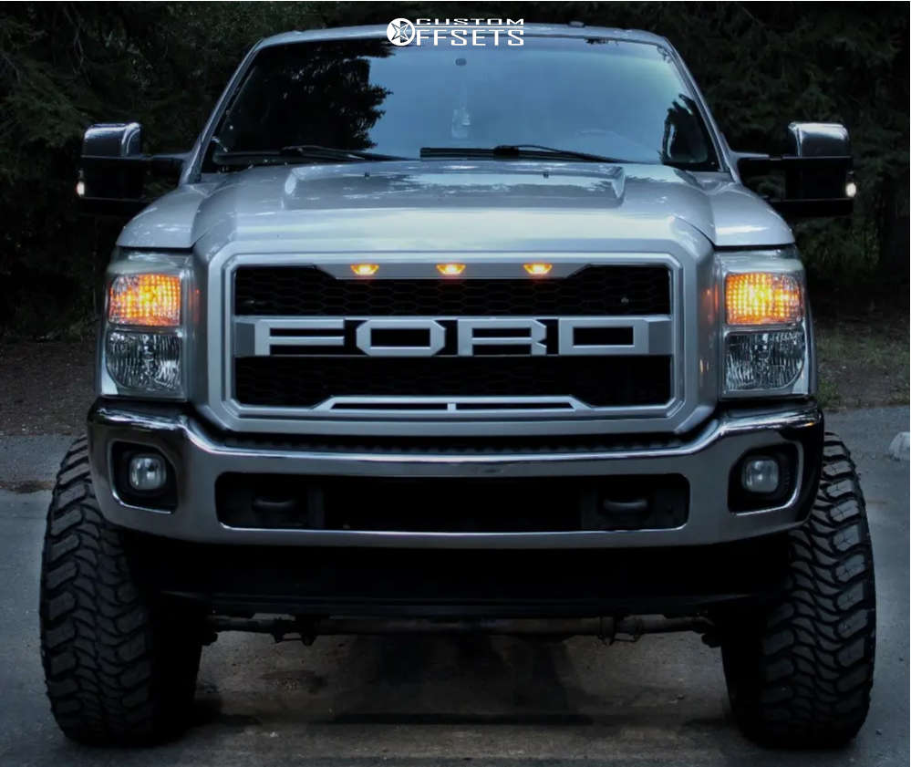 2015 Ford F-250 Super Duty with 24x14 -76 TIS 547BM and 37/13.5R24 ...