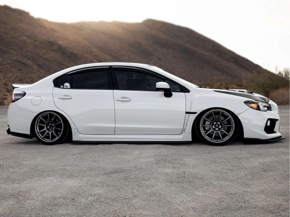 2018 Subaru WRX with 18x9.5 22 SSR Gtx01 and 215/40R18 Achilles Atr Sport 2 and Air Suspension ...