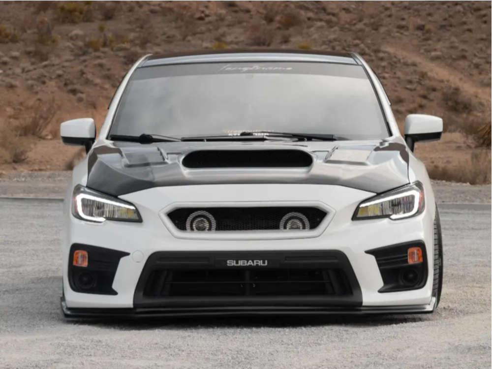 2018 Subaru WRX with 18x9.5 22 SSR Gtx01 and 215/40R18 Achilles Atr Sport 2 and Air Suspension ...