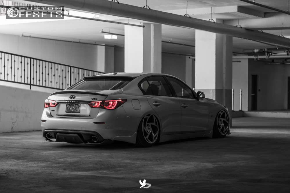 2015 INFINITI Q50 with 19x8.5 45 Radi8 R8s5 and 245/35R19 Nankang and ...