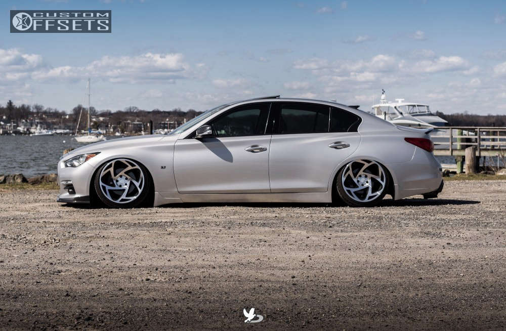 2015 INFINITI Q50 with 19x8.5 45 Radi8 R8s5 and 245/35R19 Nankang and ...