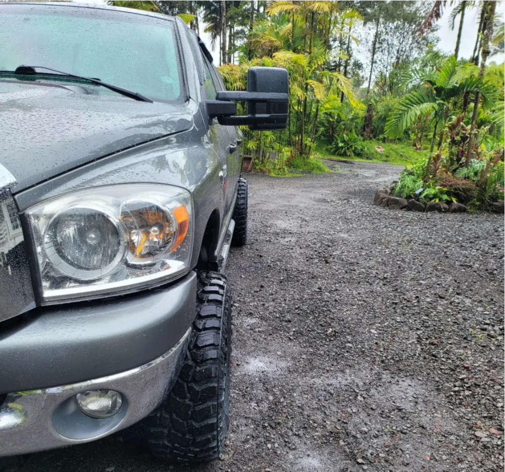 2008 Dodge Ram 2500 with 17x9 -12 Vision Nemesis 111 and 295/70R17 ...