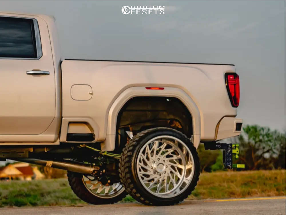 2022 GMC Sierra 2500 HD with 26x14 -76 HD-PRO Forged Hawker and 36/14 ...