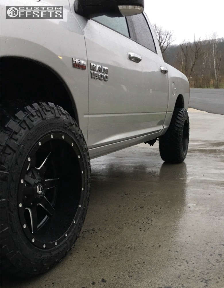 2015 Ram 1500 with 20x12 -44 Fuel Maverick and 33/12.5R20 Nitto Trail ...