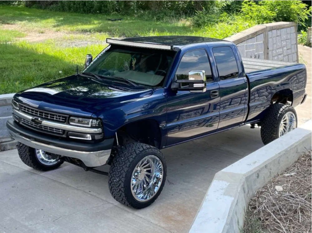 2002 Chevrolet Silverado 1500 with 22x12 -51 ARKON OFF-ROAD Caesar and ...
