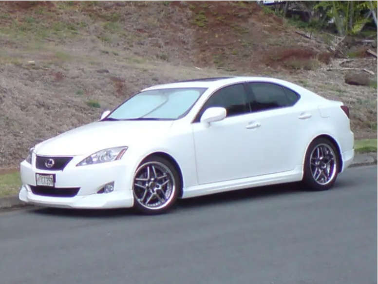 2006 Lexus IS250 with 18x8 45 Blitz Type 03 and 225/45R18 Michelin ...