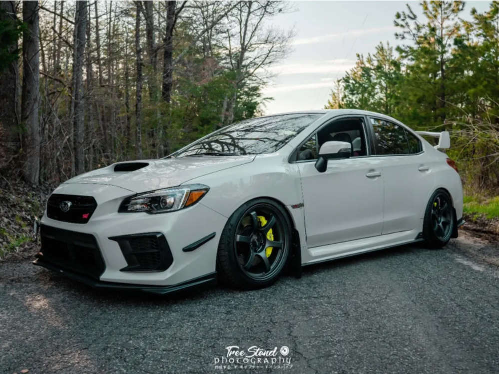 2020 Subaru WRX STI with 18x9.5 38 Gram Lights 57dr and 245/40R18 ...
