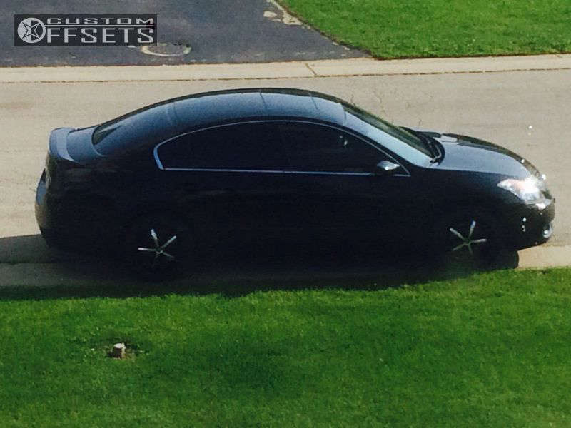 2008 Nissan Altima with 18x8 40 Helo He844 and 235/40R18 Dunlop Dz102 ...