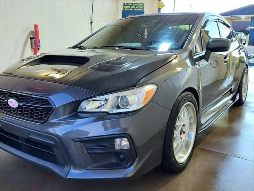 2020 Subaru WRX with 18x8.5 30 JNC Jnc016 and 245/45R18 Yokohama Advan ...