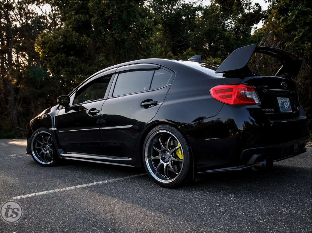 2021 Subaru WRX STI with 19x9.5 38 Work Emotion D9r and 255/35R19 ...